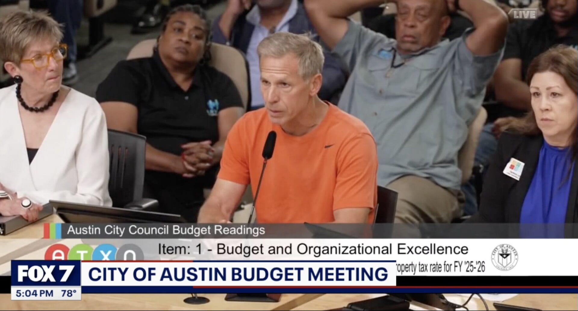 Paul Dietz, GENA Secretary, Speaks at Public Hearing for Austin Budget ...